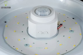 Ecolite LED stropní svítidlo 12W s pohybovým PIR čidlem Barva světla Teplá bílá WHST78LED-3000