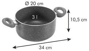 Kastrol MANICO ROSSO ø 20 cm, 3,0 l