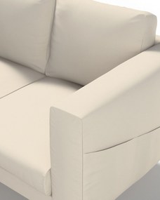 Potah na pohovku IKEA Norsborg 2-místná barva béžová látka pletený vzor