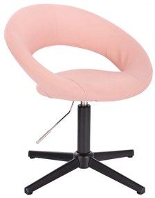 LuxuryForm Židle NAPOLI na černém kříži - růžová