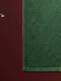 Sinsay - Bavlněný ručník s vánoční výšivkou - zelená