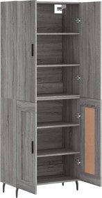 Skříň highboard šedá sonoma 69,5 x 34 x 180 cm kompozitní dřevo 3195809