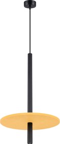 Sollux Lighting Závěsná lampa FELTRO 1 černá/žlutá