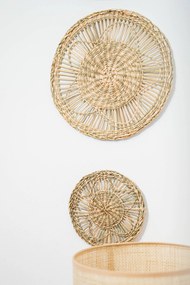 Nástěnná dekorace z mořské trávy, 3 kruhy