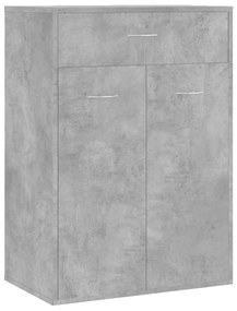 Botník betonově šedý 60 x 35 x 84 cm dřevotříska - Default Title