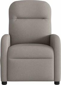 Elektrické masážní polohovací křeslo taupe textil 3302969