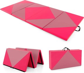 Costway 240 cm skládací gymnastická podložka 240 cm x 117 cm x 5 cm