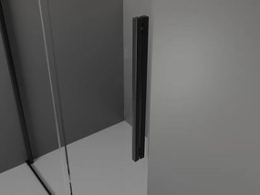 Mexen Velar sprchové dveře posuvné 120 cm, transparentní, černé - 871-120-000-01-70