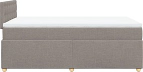 Box spring postel s matrací taupe 120x200 cm textil 3286665