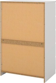 Bílá komoda 77x121x50 cm Naia – Tvilum