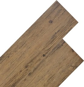 vidaXL Nesamolepicí PVC podlahová prkna 5,26 m² 2 mm [146572] Barva: ořechově hnědá