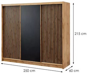 Stolar Šatní skříň LONDON 250 bez zrcadla