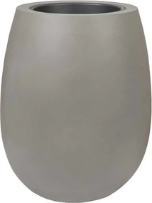 Designový květináč BALAO , sklolaminát, 50x40 cm, šedá