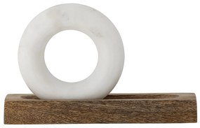 Bloomingville Hmoždíř Manuella Mango Wood and Marble, přírodní barva, dřevo, mramor