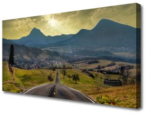 Obraz na plátně Cesta Hora Krajina 100x50 cm