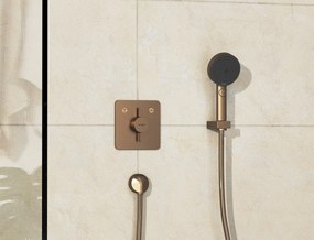 Hansgrohe DuoTurn Q, baterie pod omítku pro 2 spotřebiče, kartáčovaný bronz, HAN-75414140
