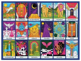 Galison Oboustranné puzzle Major Arcana 500 dílků