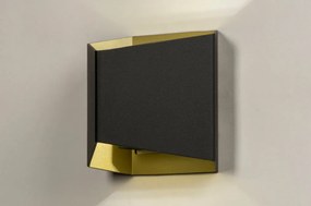 Nástěnné svítidlo do chodby Asymetrical Black and Gold