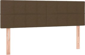 Box spring postel s matrací tmavě hnědá 140x200 cm textil 3140060