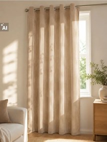 Sinsay - Sametový závěs s funkcí stínění na průchodkách - béžová
