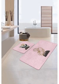 Růžové koupelnové předložky v sadě 2 ks 60x100 cm – Mila Home