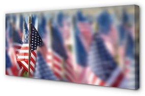 Obrazy na plátně Vlajky Spojených států 125x50 cm
