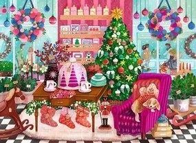 RAVENSBURGER Puzzle Vánoční obchod / 500 dílků