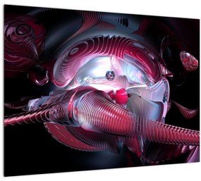 Obraz - Abstrakce, vesmírní červi (70x50 cm)