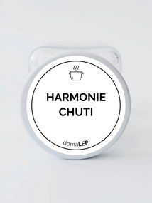 Samolepka na kořenky HARMONIE CHUTI bílá 5 cm tučné písmo