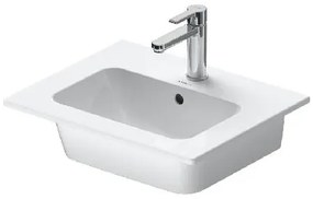 Duravit ME by Starck - Nábytkové umyvadlo 530x430 mm, 1 otvor pro baterii, bílá 2336530000