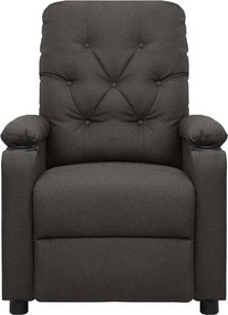 Elektrické polohovací křeslo tmavě šedé textil 3098840