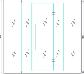 BPS-koupelny Kombinovaná sauna 2v1  - Infrasauna + finská sauna 200x200, 5-6 osob