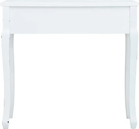 Konzolový stolek Luqis - dřevo - bílý | 80x40x74 cm