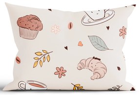 MK Lůžkoviny Bavlněný povlak na polštář Renforcé 40 x 60 cm - Podzimní káva