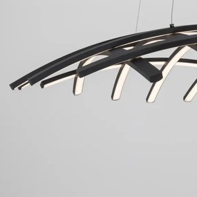 LED lustr Gropius 81 černé