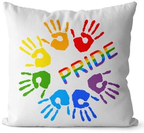 Polštář LGBT Pride (Velikost: 40 x 40 cm)