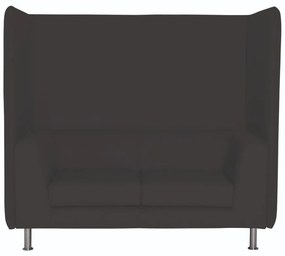 Pohovka Notre Dame Lounge 102, dvojsedák, černá / stříbrná