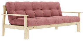Růžová manšestrová rozkládací pohovka 218 cm Unwind – Karup Design