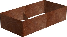 Alto Vyvýšený záhon 74 x 148 x 36 cm, corten CORGARDEN 1012