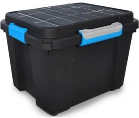Plastový úložný box KETER Scuba Box M s víkem 45l, černý