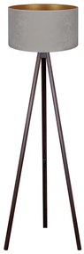 Brilagi | Brilagi - Stojací lampa VELVET 1xE27/60W/230V wenge/šedá | BG0415