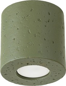Sollux Lighting Stropní lampa ORBIS betonová olivově zelená