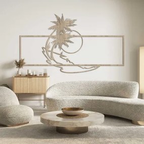 Designová dřevěná dekorace květinový ornament | SENTOP HDF0323