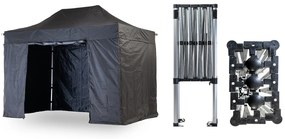 Nůžkový párty stan 2x4 m TENTino SMALL HEXAGON Barva opláštění: 11A - ČERNÁ