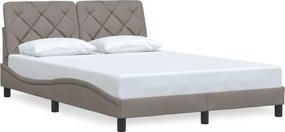 Rám postele bez matrace taupe 120 x 200 cm textil 3310591