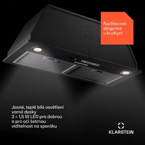 Klarstein Paolo 72, vestavná digestoř, 72 cm, 520 m³/h, LED Touch, A++