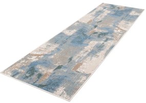 Světle modrý běhoun 80x300 cm Sensi Zashi – FD