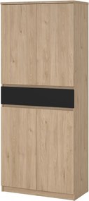 FALCO Botník Simplicity 210 jackson hickory/černý mat