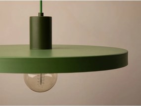 Zelené kovové závěsné svítidlo ø 40 cm Ori – Micadoni