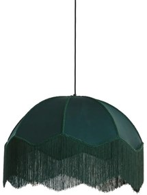 Závěsné svítidlo v petrolejové barvě s textilním stínidlem ø 60 cm Malacia – Light &amp; Living